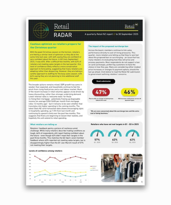 Retail Radar report: Third Quarter 2025 - Retail NZ
