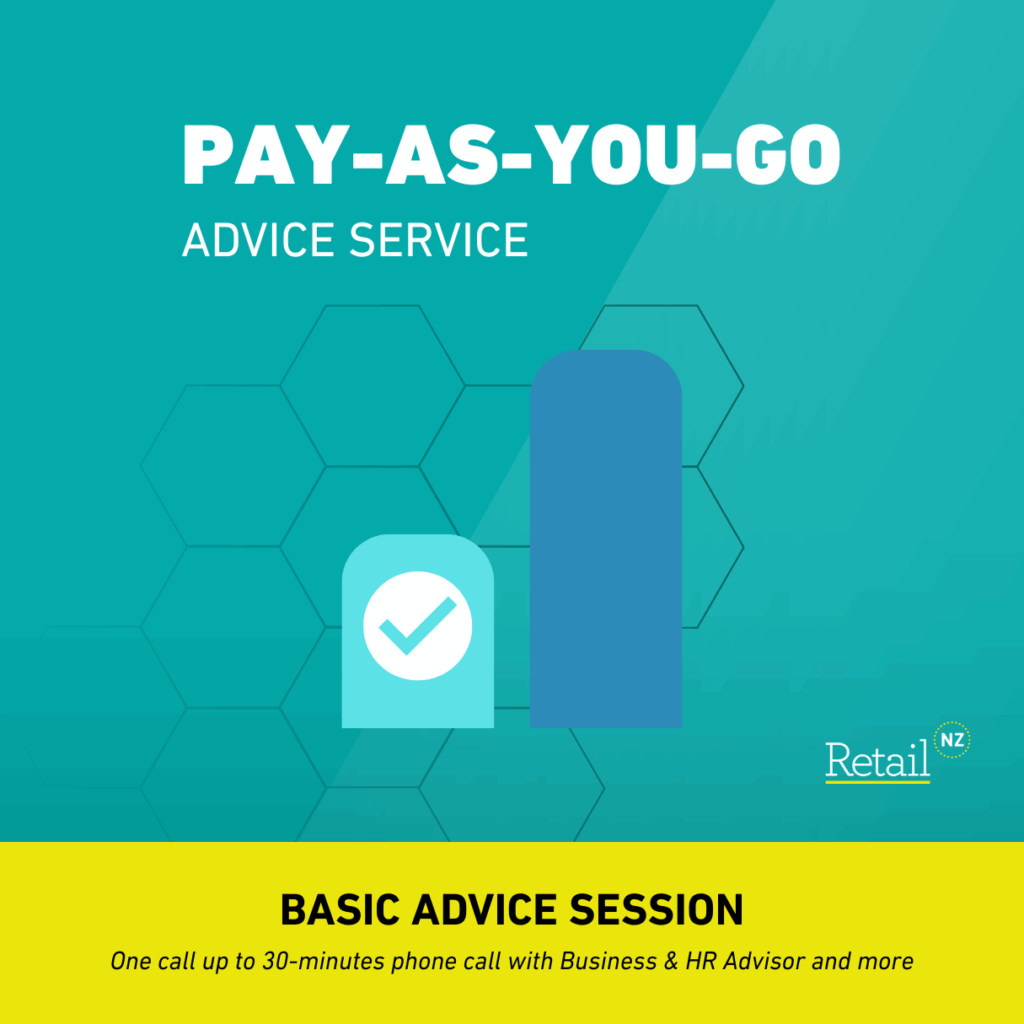 Pay-As-You-Go Advice Service - Retail NZ